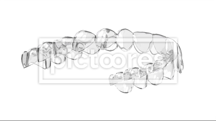 Clear removable lower dental aligner